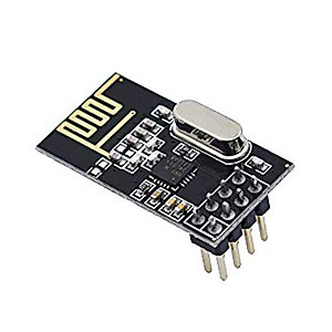 2.4 GHz Wireless RF Transceiver Module, DIP-8, 5mW, 7dBm, 150~240 m, PCB Antenna, Compatible with nRF24L01+, Pack of 4
