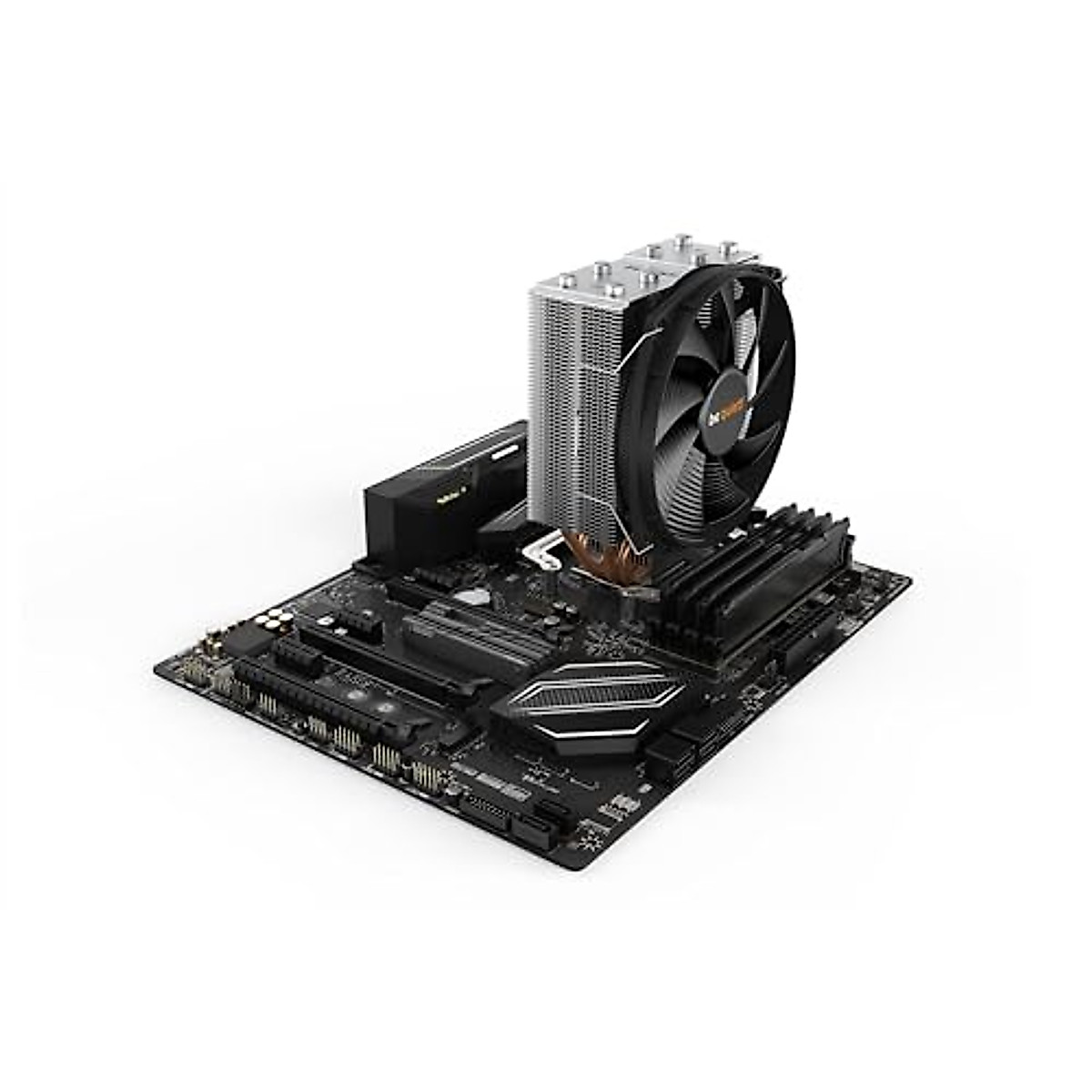 be quiet! Shadow Rock Slim 2 160W TDP CPU Cooler | Intel 1700 1200 2066 1150 1151 1155 2011-3 Square ILM | AMD AM4 | Silver | BK032