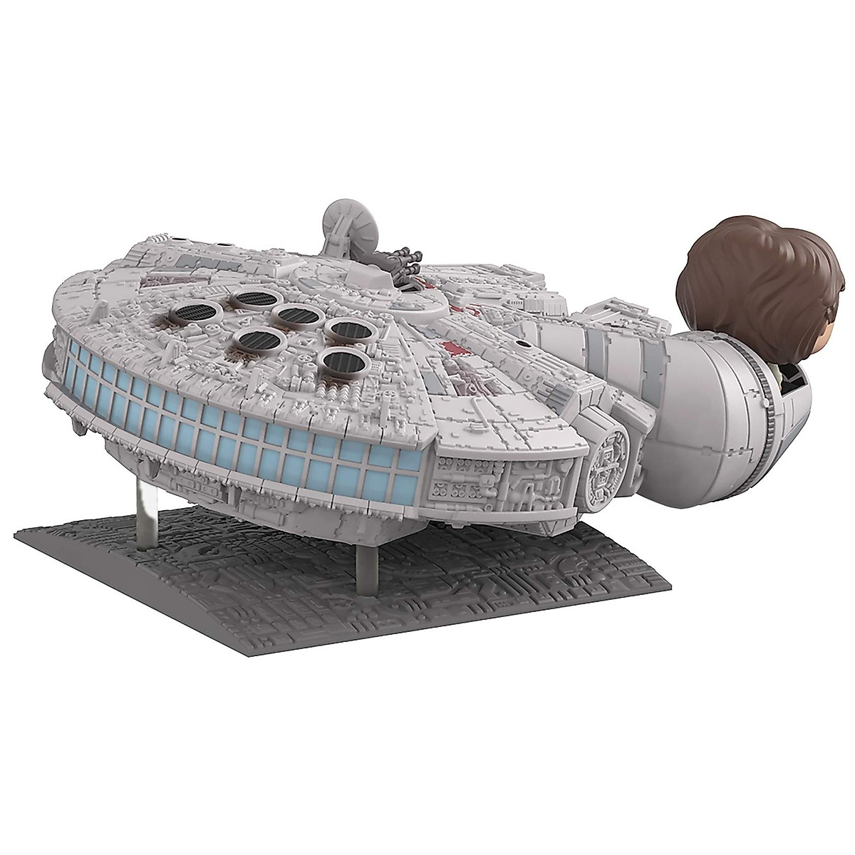 Funko Pop! Deluxe: Star Wars - Millennium Falcon with Han Solo Vinyl Figure, (Amazon Exclusive)