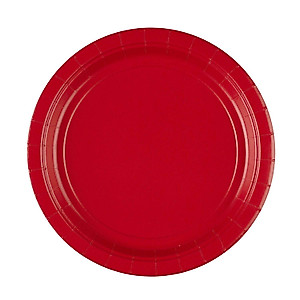 Amscan Paper Plates Party Supplies, One Size, Red