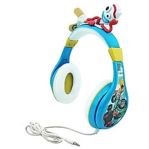 Kids Headphones for Kids Toy Story 4 Forky Adjustable Stereo Tangle-Free 3.5Mm Jack Wired Cord Over Ear Headset for Children Parental Volume Control Kid Friendly Safe Perfect for School Home Travel