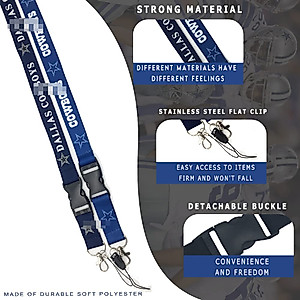 2 Pieces Cow-boy Lanyard for ID Badges Breakaway Driving Style Breakaway Lanyard Keychain Lanyard Key Ring for Car Truck SUV House Office Motorcycle for Keys