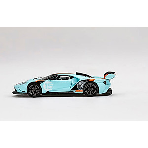 True Scale Miniatures Model Car Compatible with Ford GT MK II #15 Blue Orange Limited Edition 1/64 Diecast Model Car MGT00359
