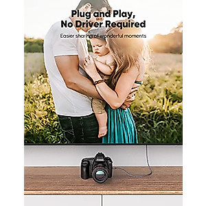 oldboytech 4K Micro HDMI to HDMI Cable Adapter, Exclusive Aluminum Alloy Shell/Nylon Braid/Gold-Plated (Male to Male) 4K/8K/60HZ/3D Grey Compatible with Hero, Sport Camera 6FT