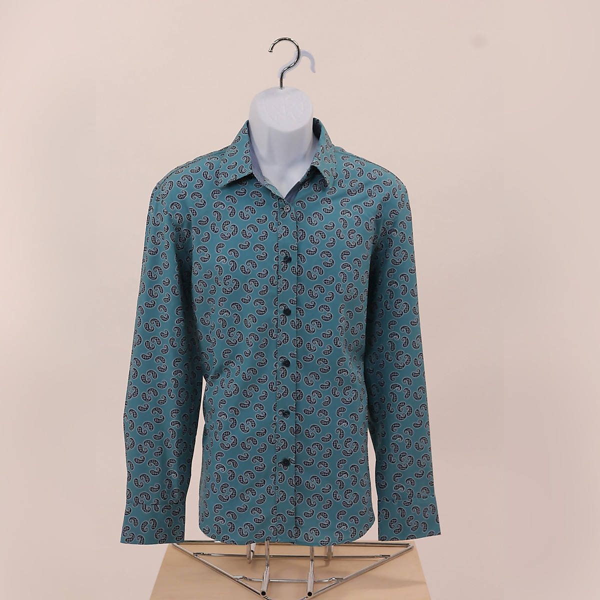 SSWBasics Male Molded Shatterproof White Shapely Torso Form with Hook - Fits Men's Sizes