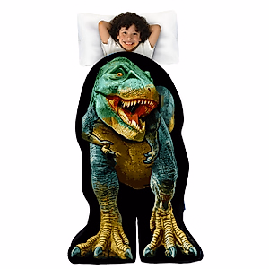 Blankie Tails - Dinosaur Wearable Blanket - Double Sided Dinosaur Blanket for Boys and Girl - Soft and Cozy Minky Fleece Dino Blanket, Dinosaur Toys, Gifts Premium Quality Fun Blanket for Kids (T Rex)
