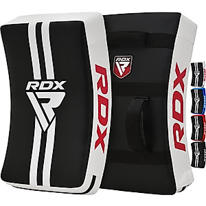 RDX Kick Shield Muay Thai Kickboxing, 60CM Large Heavy Curved Kicking Striking Body Pad, Punching Foot Target MMA Boxing Training, 3 Padded Handles, Martial Arts Karate TKD Taekwondo (ONE PAD ONLY)