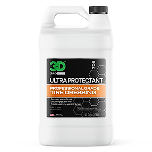 3D Ultra Protectant Tire Shine - Long Lasting, High Shine Tire Spray - Excellent Protectant for Rubber & Vinyl 1 Gallon