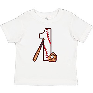 inktastic Baseball First Birthday- 1 Year Old Baby T-Shirt 18 Months 0020 White 2caf0