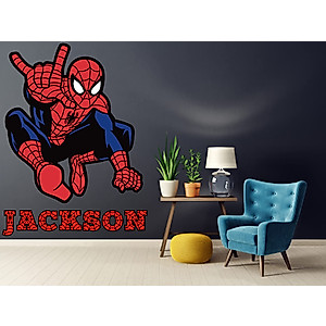 【3 Sizes】【You Design Your Text】17.7"W x 20.5"H Wall Decal with 26 Letters Wall Decor Wall Stickers Room Decorations for Bedroom Nursery Playroom Gifts - S Size, 45cm x 52cm