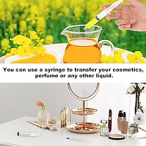 Amabro 5pcs Plastic Syringes - 1ml, 3ml, 5ml, 10ml, 20ml, No Needle Measuring Syringe Reusable Syringes for Scientific Lab Dispensing Liquid Measuring Watering Pet Feeding Oil or Glue Applicator