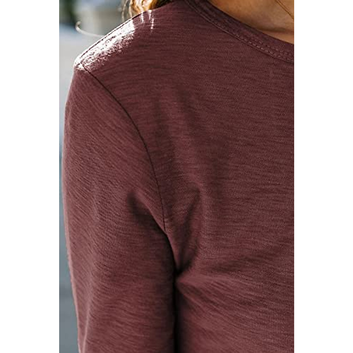 AUTOMET Womens Long Sleeve Shirts Tops Crewneck 2023 Cotton T-Shirt Fall Fashion Tunic Fitted Clothes Basic Cute Tee