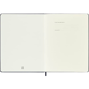 Moleskine Classic Notebook, Hard Cover, XL (7.5" x 9.5") Plain/Blank, Sapphire Blue, 192 Pages