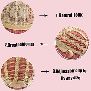 NiceLisa Lovely Pink Short Wavy Harajuku Anime Cosplay Wigs Full Hair COS Props