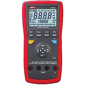 UNI-T UT611 LCR Meter Inductance 600uH~200H Capacitance 600pF~10mF Resistance 60Ω~20MΩ Frequency 100Hz/120Hz/1kHz/10kHz Tester L/C/R/DCR/Q/D/θ/ESR