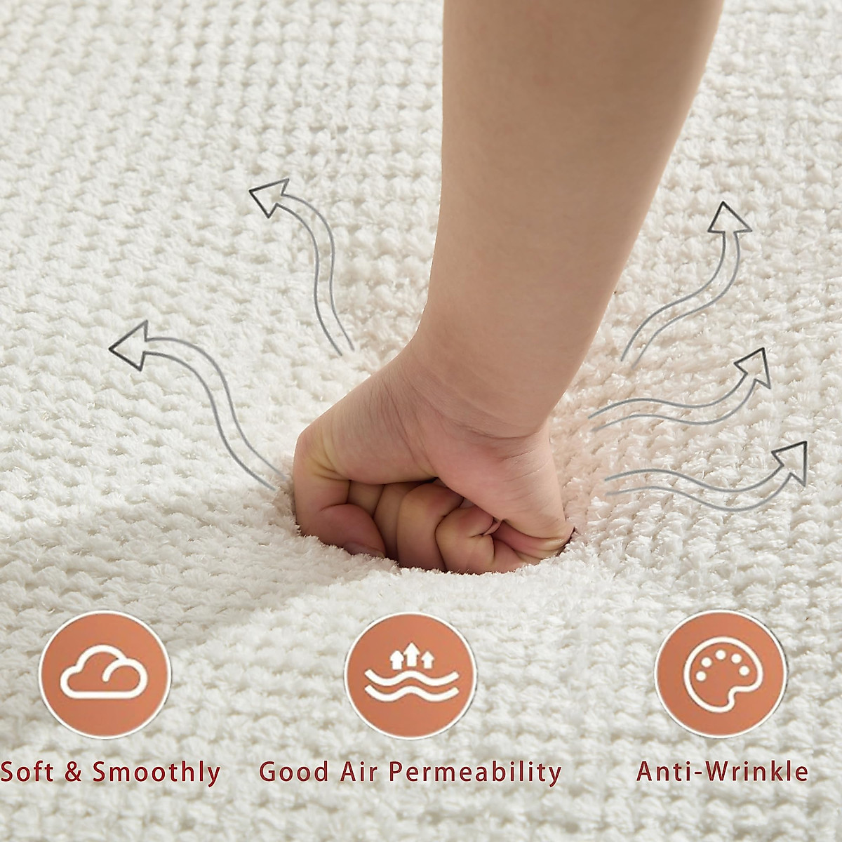 Cloud Couch Sofa,105.5''Curved Sofa, Modern Minimalist Sofa,3-4 Seater Couch with 2 Pillows,Bedroom, No Assembly Required, Point-Shaped Corduroy White