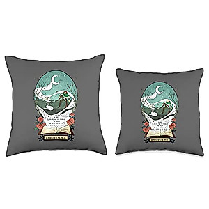 Red Sigil Fantasy Kingkiller Chronicle Auri and Kvothe Fanart Quote Throw Pillow, 18x18, Multicolor