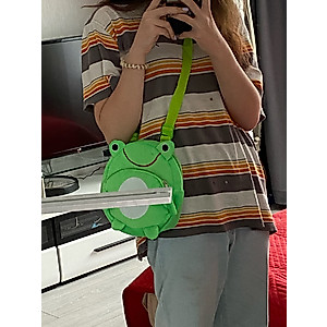 Frog Backpack Mini Frog Backpack Plush Frog Bag Frog Plushie Frog Backpack for Kids (Green)