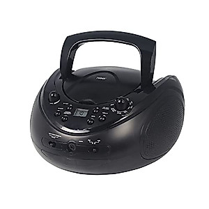 Naxa Electronics NPB-254 Portable CD Radio Player with Programmable Memory and AM/FM Radio, Black