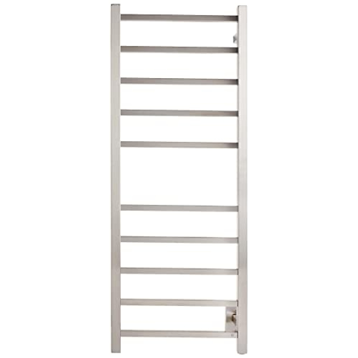 WarmlyYours Warmly Yours Sydney 10-Bar Electric Heated Bath Towel Warmer Rack, Brushed, Wall mountable, Hardwired, Grey