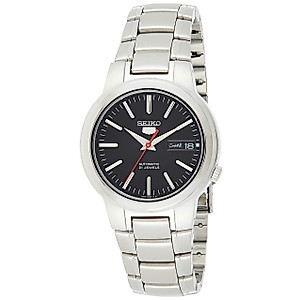 Seiko 5 Men's SNKA07 Automatic Black Dial Stainless Steel Watch