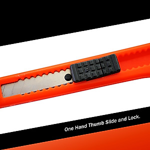 50 Bulk Small Red Utility Knife Box Cutters Snap Off Blade 9MM Blade