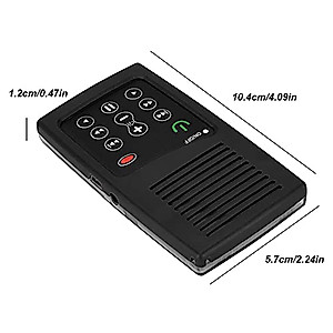 Dpofirs Mini Portable EBible Reader 350mah 15 Hours Standby Abs EBook Reader Rechargeable, Smart Memory Reading, Dual Colors/Languages Optional (Arabic Black)