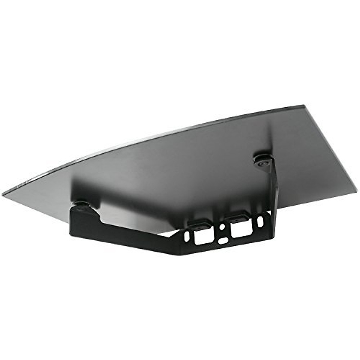VIVO Floating Wall Mount Tempered Glass Shelf for DVD Player, Audio, Gaming System, Streaming Devices, Black, MOUNT-SF011