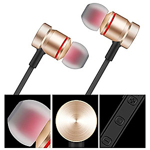 Heave Sport Headphones,Bluetooth 4.1 Wireless Headphones Waterproof in-Ear Earphones Bluetooth Neckband Earphones Headset for Workout, Running,Gym Red