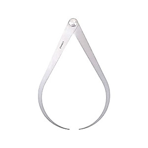Starrett Caliper with High-Grade Steel Legs and Improved Joint Design for Tension Adjustment - 12" Size and Capacity, Firm-Joint Type, Flat Leg Style - 26-12
