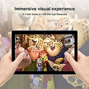 Tablets 10 Inch Android Tablet, 5G WiFi Tablet Octa-Core Processor, 4GB RAM 64GB ROM, Expandable to 128GB Storage, 13.0 MP Rear Camera, IPS HD Touchscreen Display, 6000mAh Battery, Bluetooth (Blue)