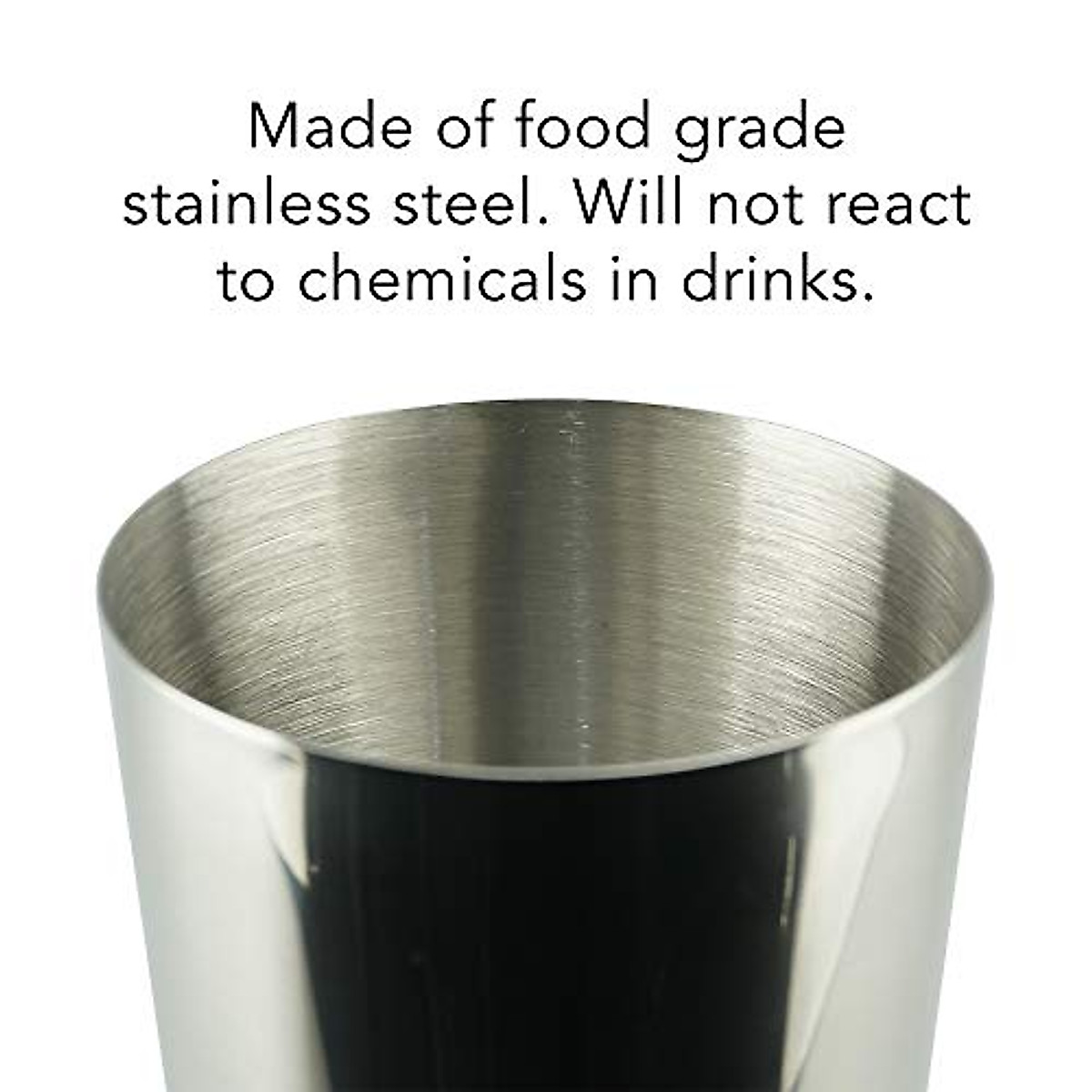 PG Boston Cocktail Kit - 2PC Premium Stainless Steel Shaker Set - 30oz Gloss Finish ​2-Piece Shaker - Bartender Kit