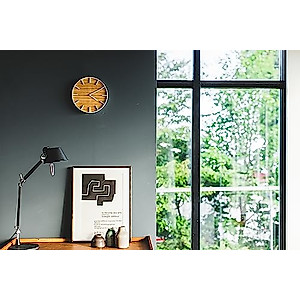 Yamazaki Home Wall Clock - Modern Wood Home Decoration Steel + Wood One Size Ash