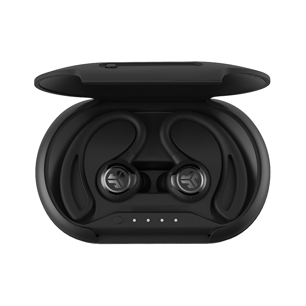 JLab Audio Epic Air True Wireless Bluetooth 4.1 Sport Earbuds | with Mic & Charging Case | Noise Isolation | 36 Hours Playtime | IP55 Sweat Resistant | Black