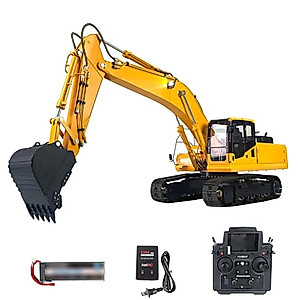 1/14 Metal LESU RC Hydraulic Excavator PC360 AC360 RTR Radio Control Diggers Yellow