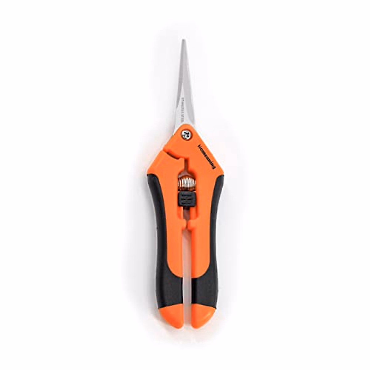 HOMEANING 1PC Pruning Shears,Trimming Scissors, Blades Gardening Hand Pruning Snips Titanium Coated Precision Bonsai Pruning Shears, Convenient and Efficient Flower Cutters (Orange)