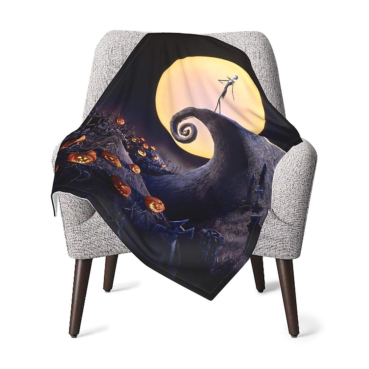 Halloween Unisex Baby Blanket Super Soft Reversible Nursery, Swaddle Stroller Infant & Toddler Bedding for Kids 30 x 40 Inch(76x102cm)