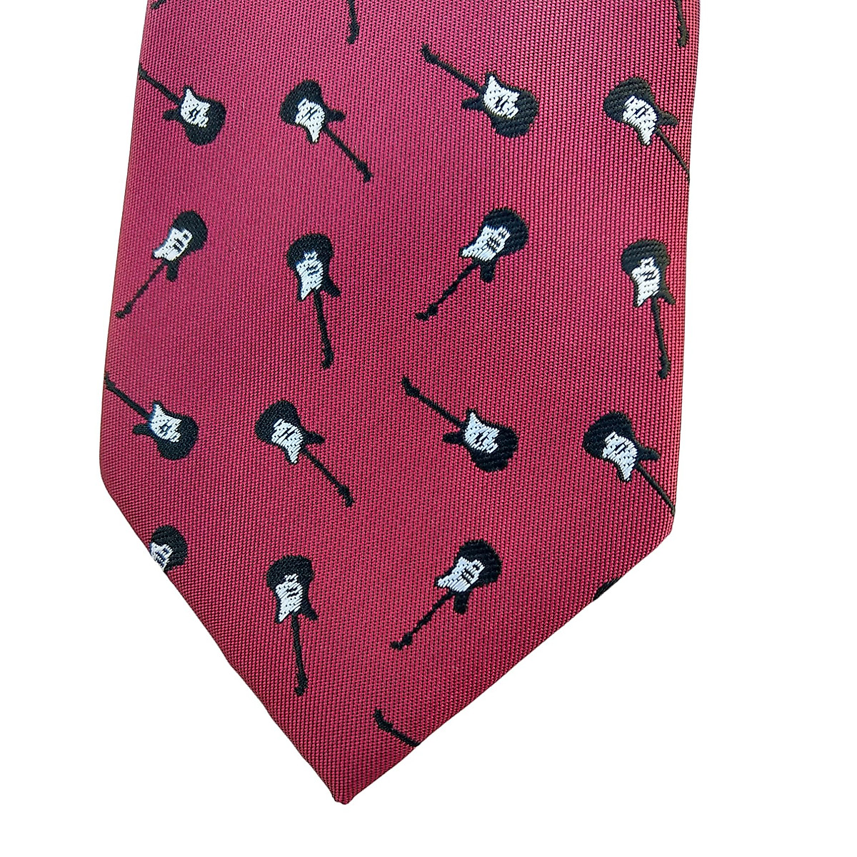 Guitar Tie - Men's Guitarist Gift - Bassist & Electric Guitar Necktie