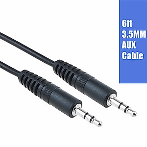 CJP-Geek 6ft Black Premium 3.5mm Audio Cable Replacement for Bose Wave Radio AWR131 AWRCC1 AWR1B2 Music System II III 4
