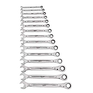 MLW48-22-9516 Ratcheting Combination Wrench Set Metric