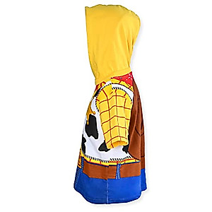 Disney Toy Story Boys Hooded Shirt Toy Story Costume Tee - Sheriff Woody (Yellow, 5T)