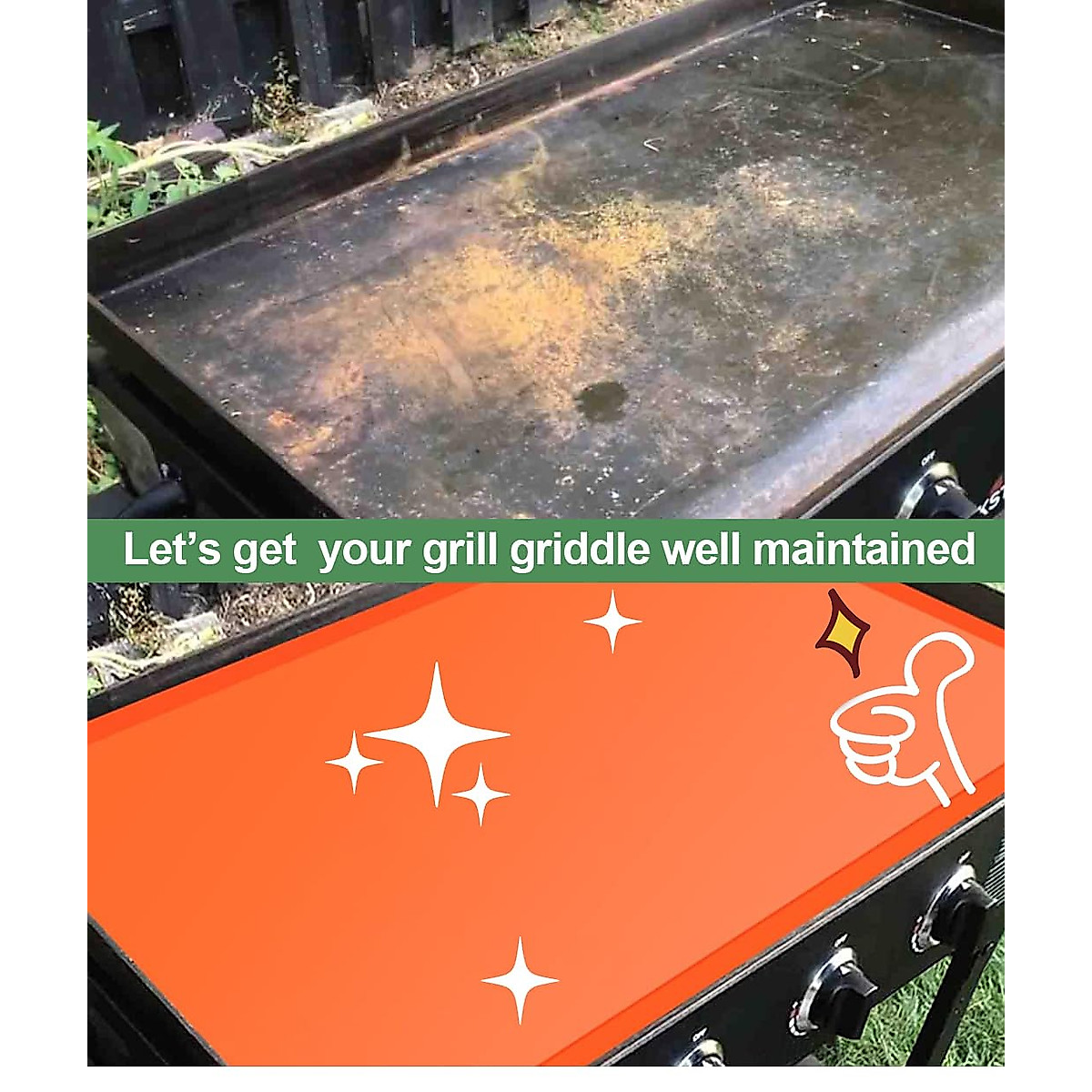 28‘’ Silicone Griddle Mat for Blackstone, 100% Silicone Protective Mat Cover for Blackstone 28 Inch Griddle, Heavy Duty Food Grade Silicone Mat (28 inch)