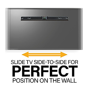 All-New, Made for Amazon No Drill No Stud TV Wall Mount for 32-85” TVs up to 100lbs, Compatible with Amazon Fire TVs