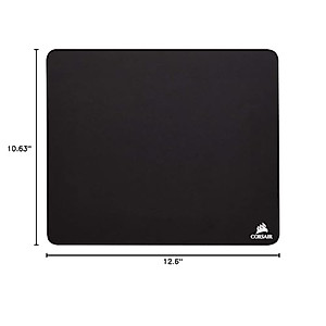 Corsair MM100 Medium Cloth Surface Mousepad (Glide-Optimised Textile Surface, Anti-Slip Base, Designed for Optical and Laser Mice, 320 mm x 270 mm x 3 mm) - Black