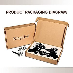 KingLive Squirrel Wall Mounted Key Rack, Key Hooks Wall Hanger Home Room Decor for Children, with 5 Sturdy Key Hooks for Front Door, Entryway, Hallway, Farmhouse