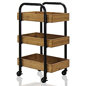 Oceanstar 3SC1675 Portable 3 Removable Trays Storage Cart