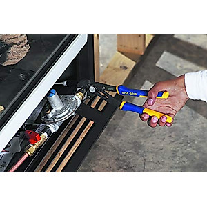 IRWIN VISE-GRIP Pliers, V-Jaw, 10-Inch, Press & Slide Button, Anti-Pinch, Anti-Slip (2078110)