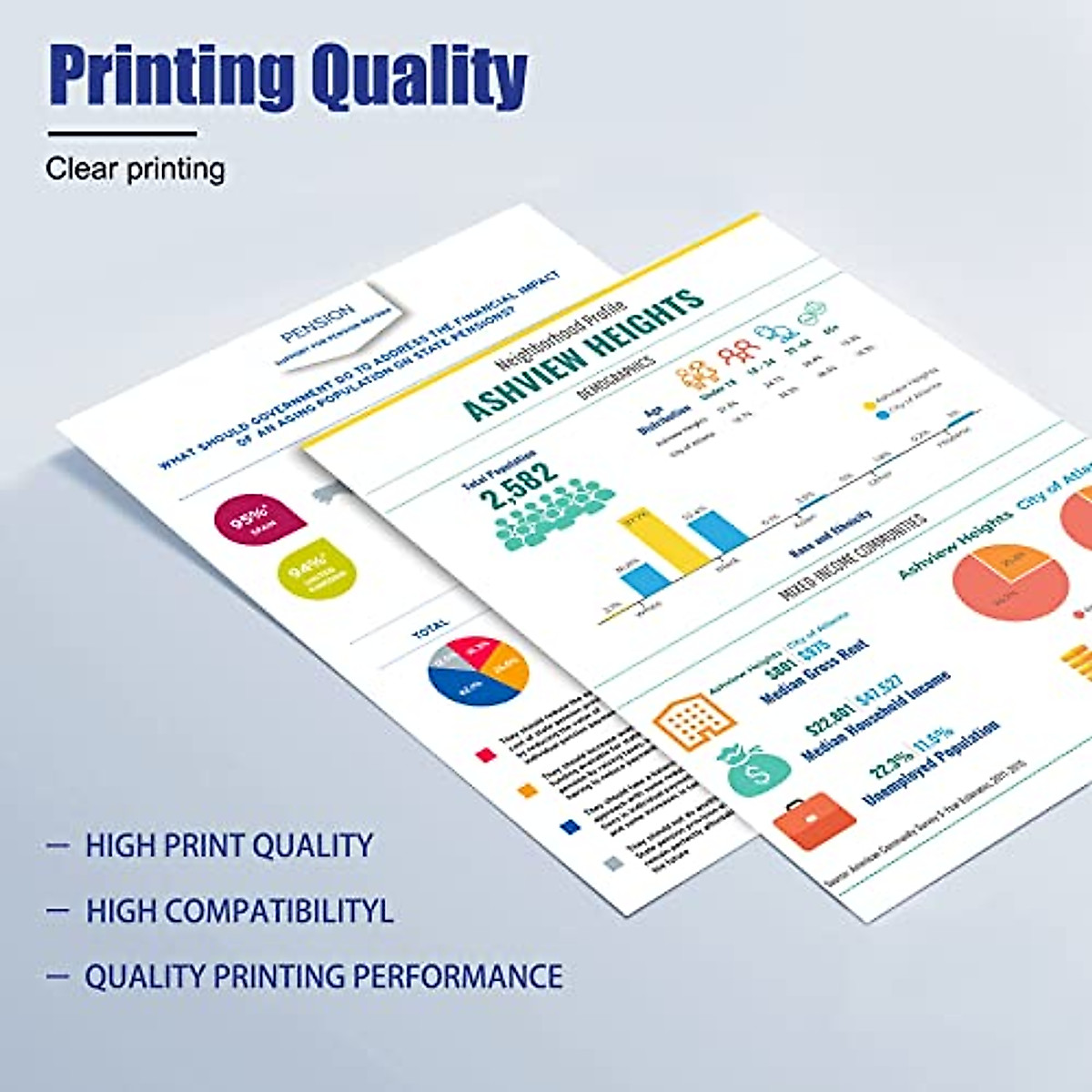 PIONOUS TN227 4 Pack (1BK/1C/1M/1Y) TN-227 TN 227 Toner Cartridge Replacement for Brother MFC-L3770CDW MFC-L3710CW MFC-L3750CDW MFC-L3730CDW HL-3210CW HL-3230CDW HL-3270CDW HL-3230CDN Printer