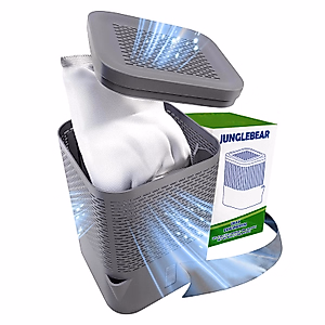 Moisture Absorber 40oz, Reusable Humidity Absorber Attracts Extra Moisture & Odor Eliminator, Portable Small Dehumidifier for Basement/Bathroom/Closet/Car, No Electricity Needed