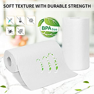 Colorlife Paper Towels, Premium 2-Ply White Paper Towels, 6 Rolls, 70 Sheets Per Roll, 420 Towels for Kitchen Use